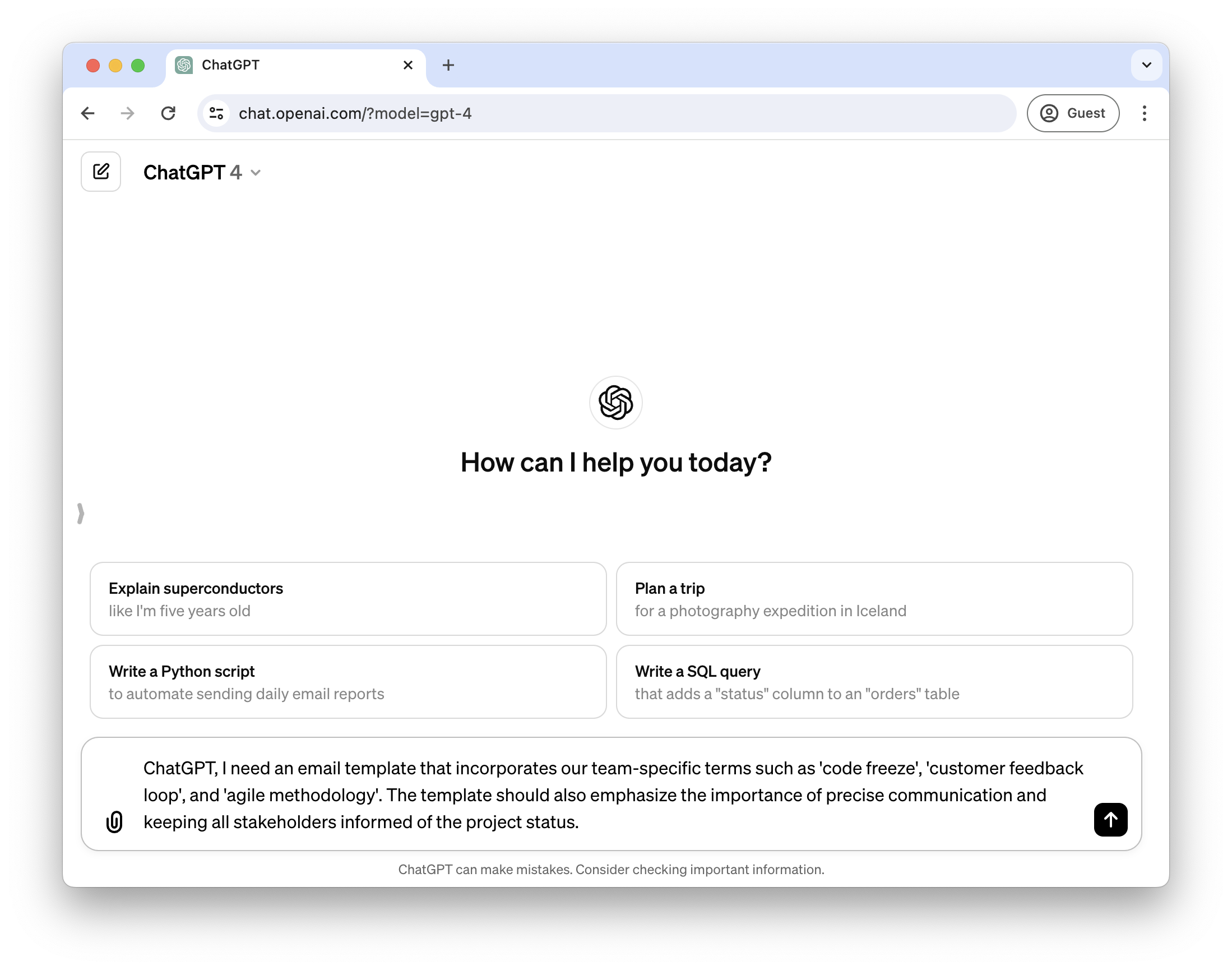 How to Use ChatGPT to Write Your Weekly Update Email
