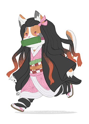 Emmy In Pink Gallery | Demon Slayer: Nezuko Cat