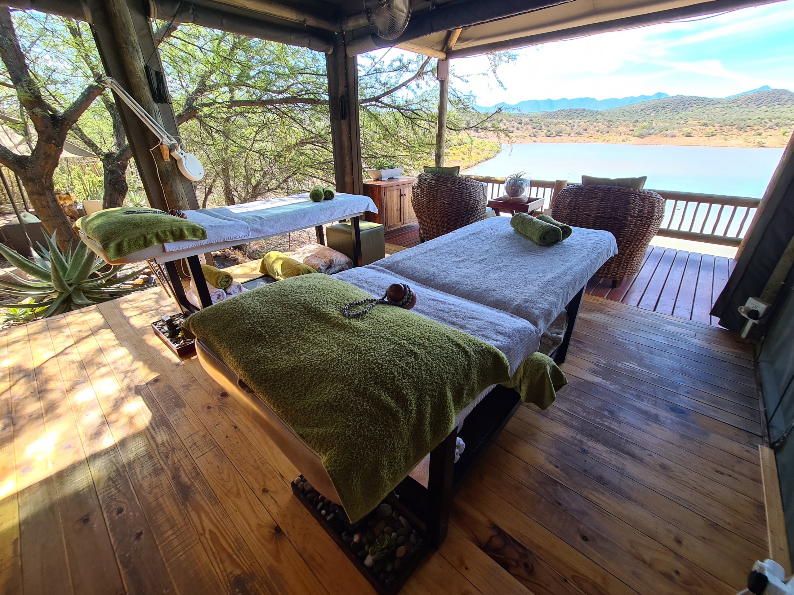 Experience African luxury at its very best with the Buffelsdrift Spa