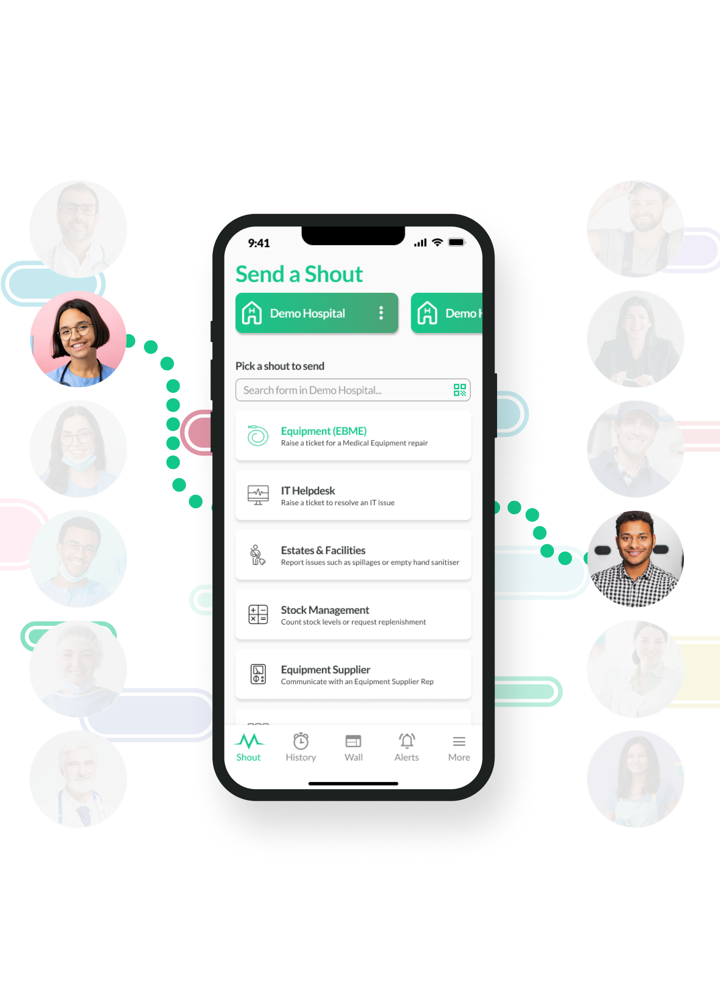 Medishout – An app for reporting any operational issue in healthcare