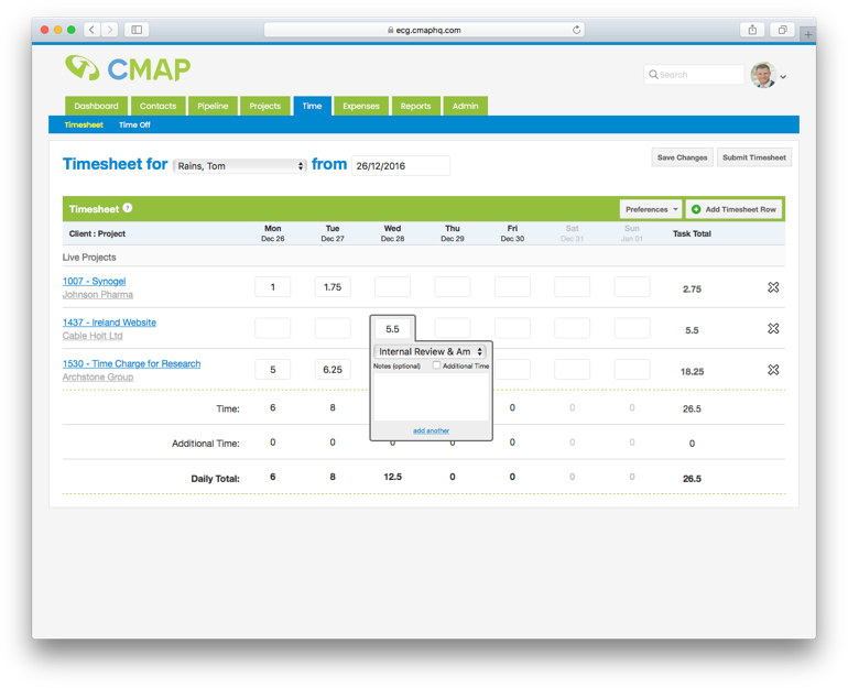 CMap | How to get your team to fill in their timesheets