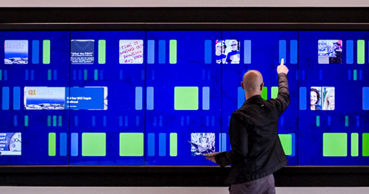 Genentech Campus-wide Interactive Lobby Dashboards