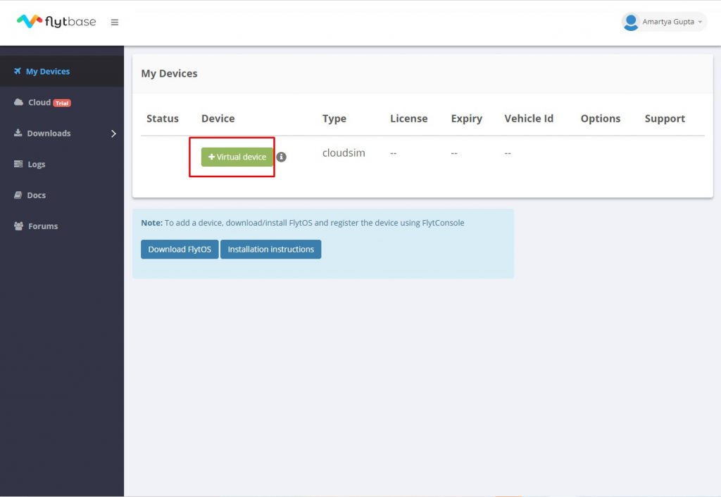 Learn How to Create and Add a Virtual Drone in FlytBase | Tutorial