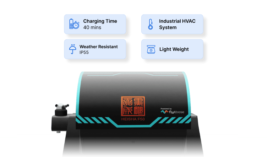 Heisha Drone Docking Station Powered by FlytBase