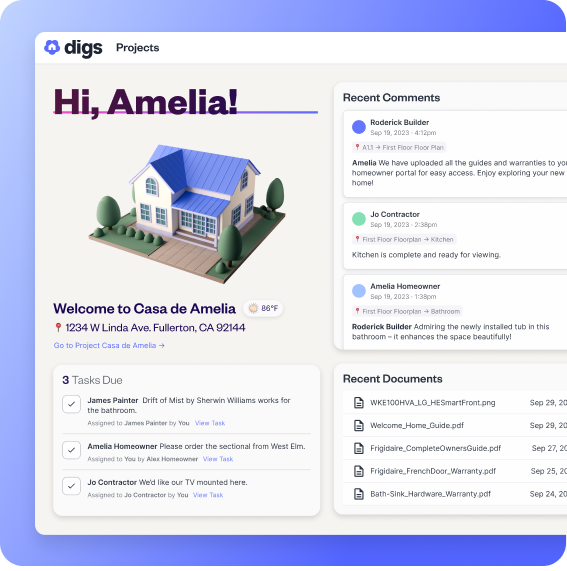Digs | Collaboration Software for Homebuilding
