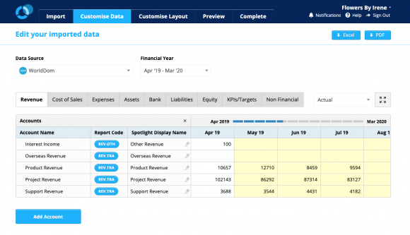 Editing Data - Spotlight Reporting Help