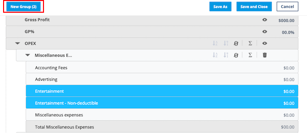 Profit & Loss Analysis (Account Groupings) - Spotlight Reporting Help