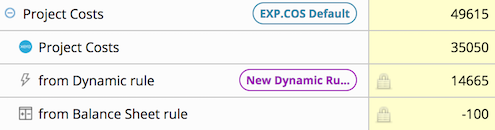 Adjust account values - Dynamic rules - Spotlight Reporting Help