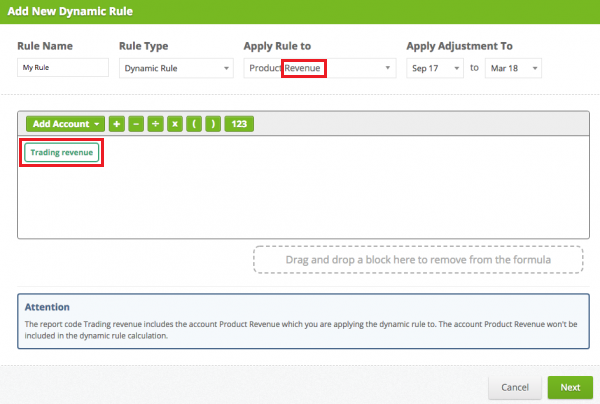 Dynamic Rules Troubleshooting Spotlight Reporting Help 