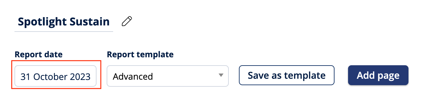 Build report - Spotlight Reporting Help