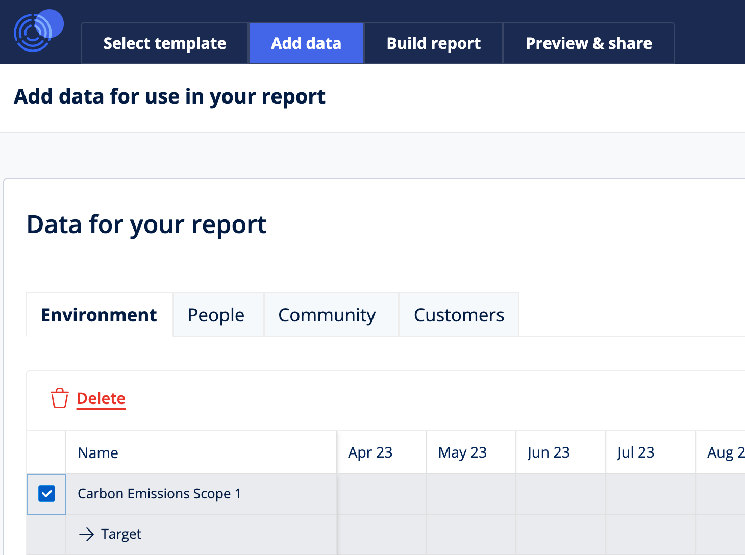 Add data - Spotlight Reporting Help