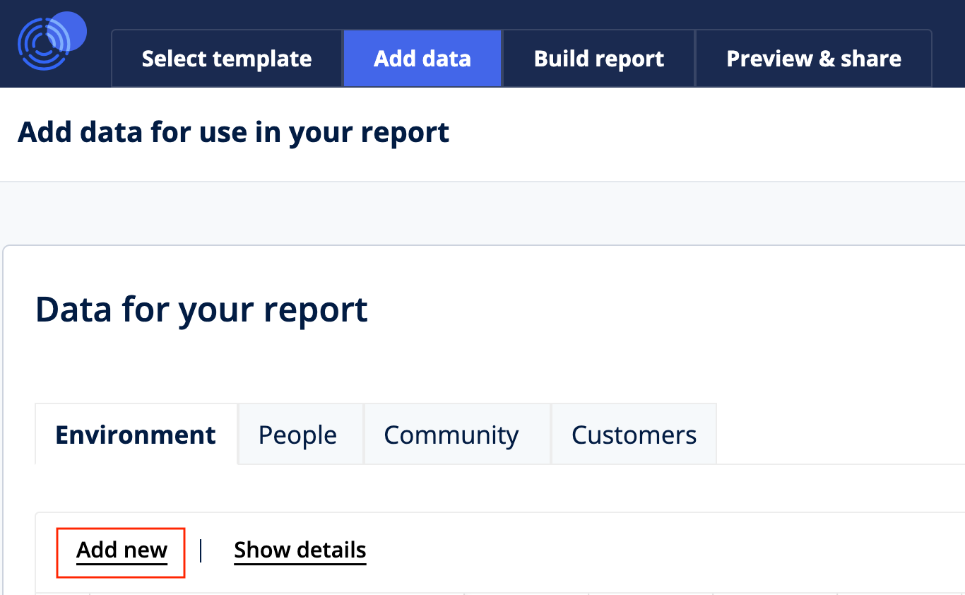 Add data - Spotlight Reporting Help