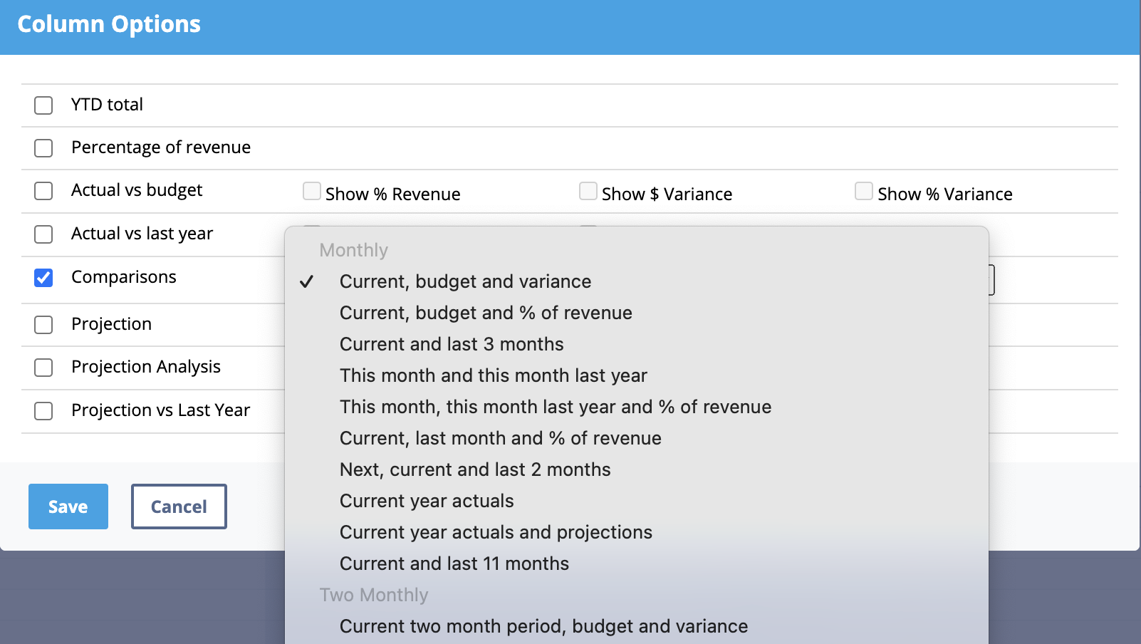 Profit & Loss Analysis (Account Groupings) - Spotlight Reporting Help