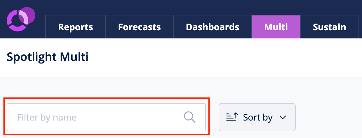 Navigating the Dashboard - Spotlight Reporting Help