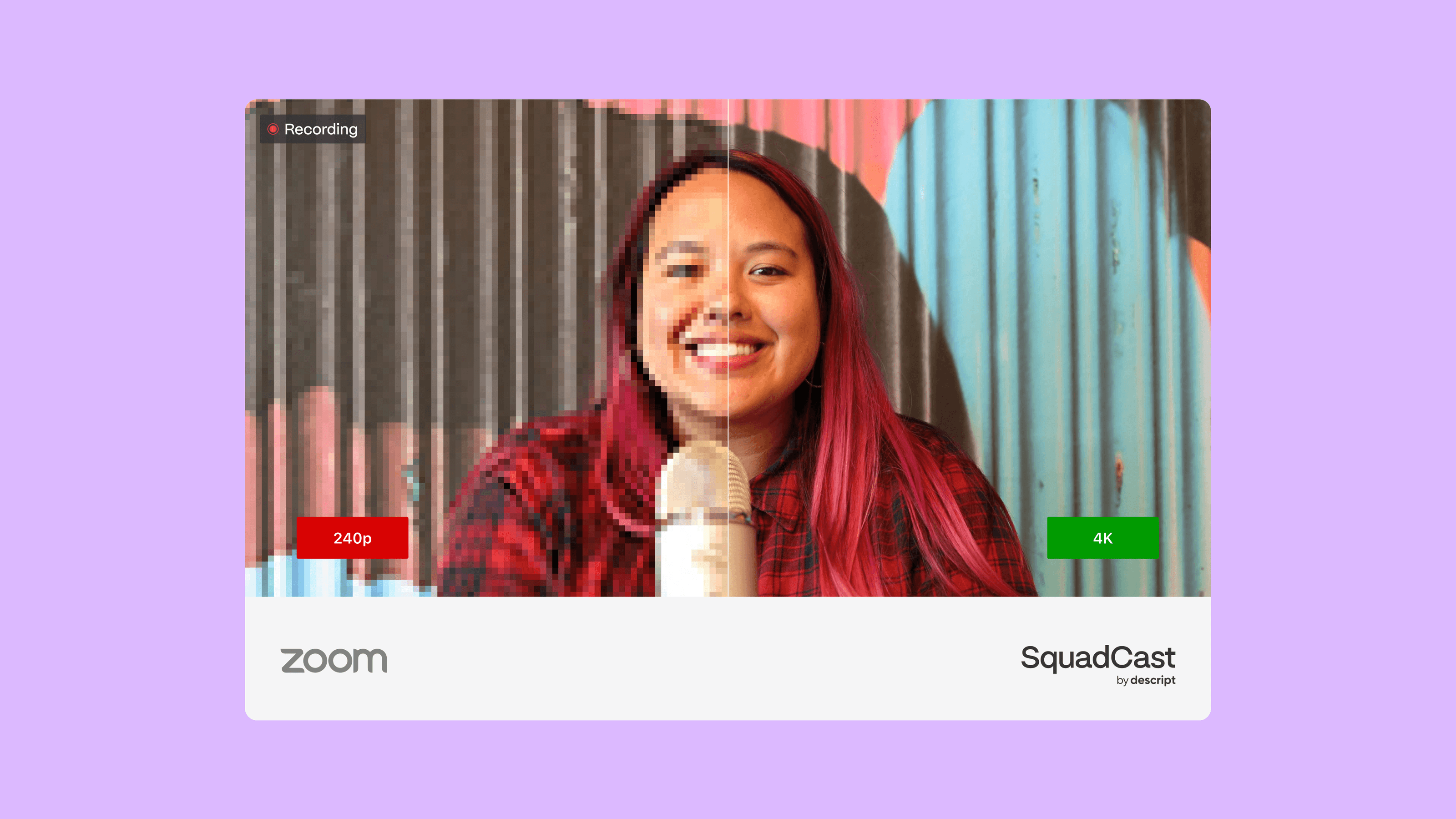 Descript now supports remote recording in 4K