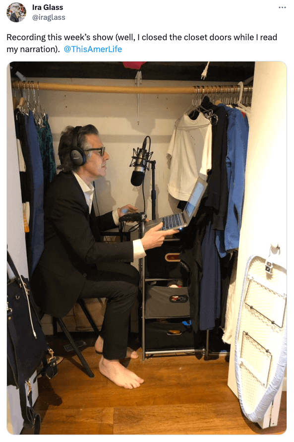 Outside podcast setup: Record a podcast outside of a studio