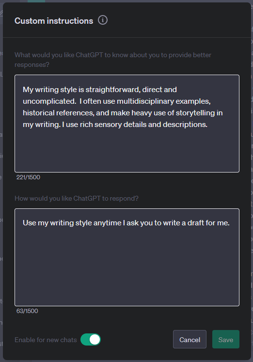 Mastering ChatGPT's custom instructions, the new OpenAI feature you shouldn't ignore