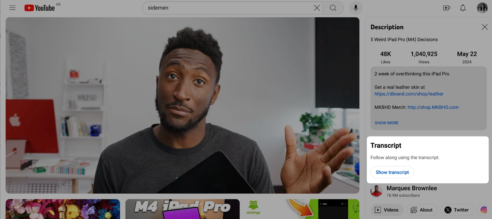 How to Get the Transcript of YouTube Videos (2024)