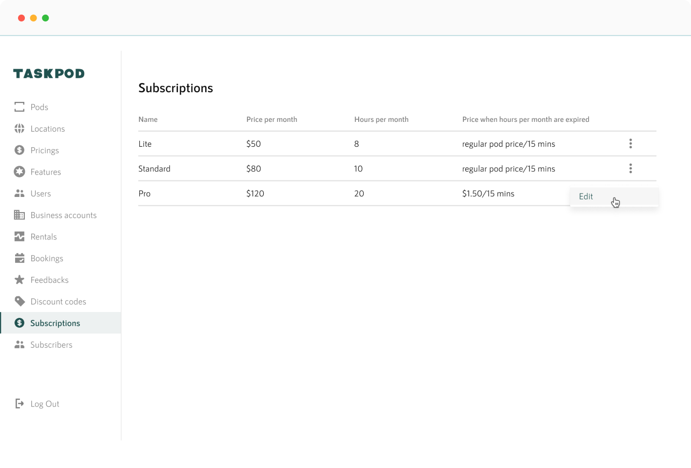 TaskPod | Booking System by Axon