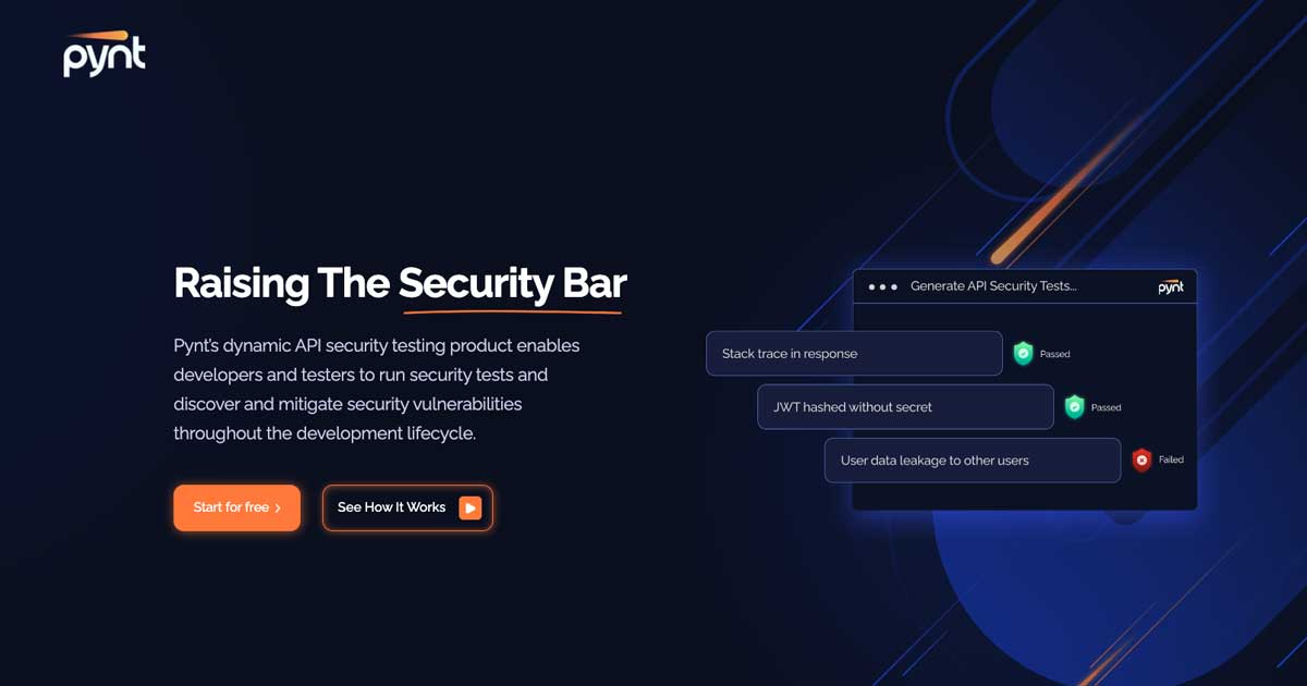 Pynt: Effortless API Security Testing