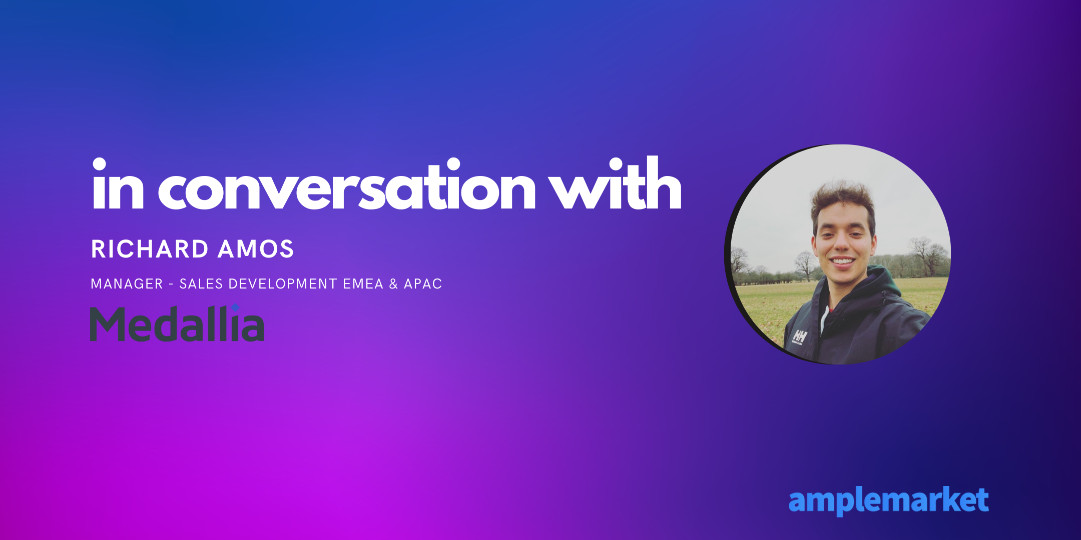 In conversation with Richard Amos | Amplemarket