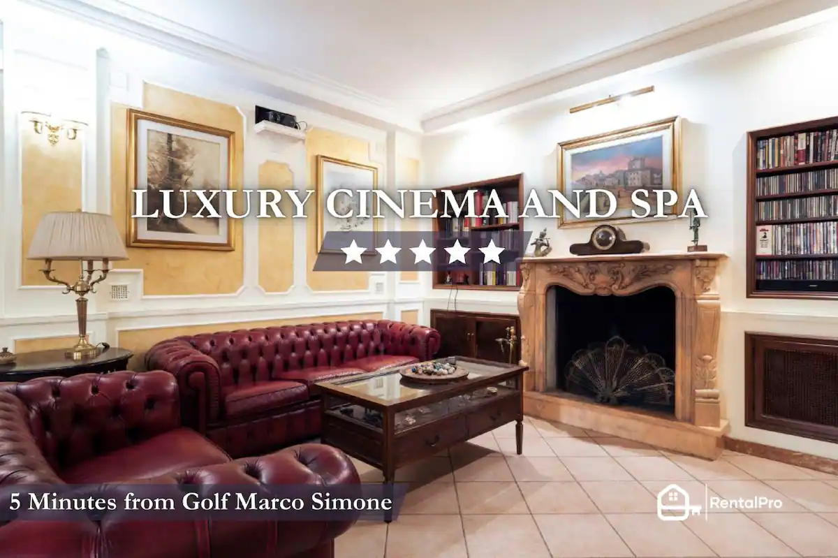 [5 Minutes Golf Marco Simone] Cinema e SPA di lusso - RentalPro