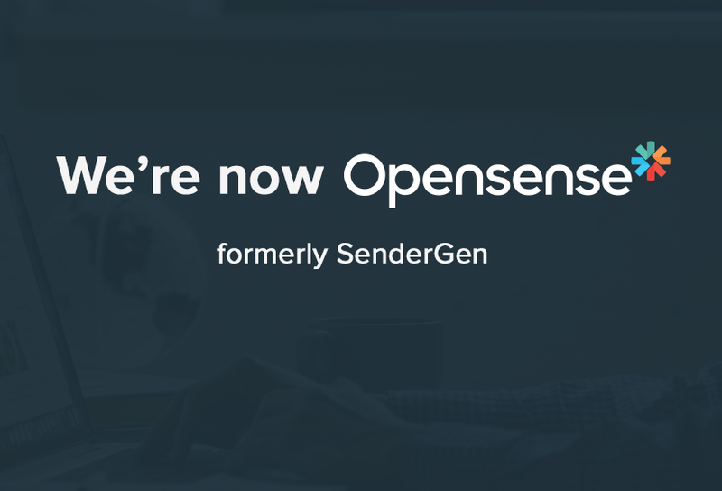 Opensense Blog: It's Official. SenderGen is Now Opensense.