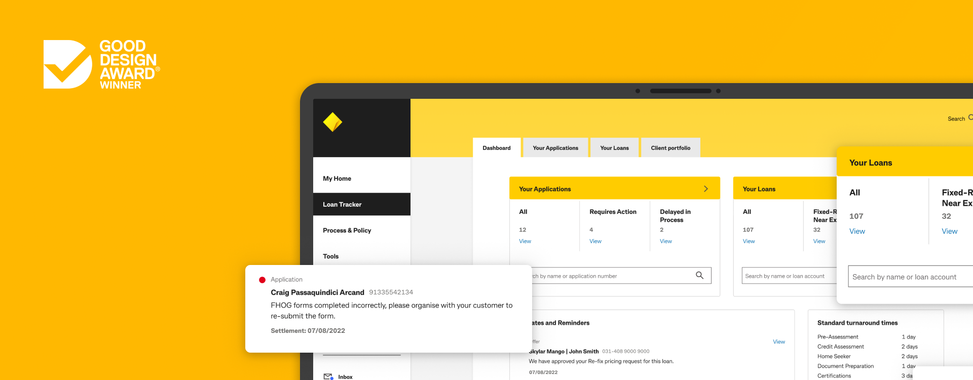 Finance broker portal redesign