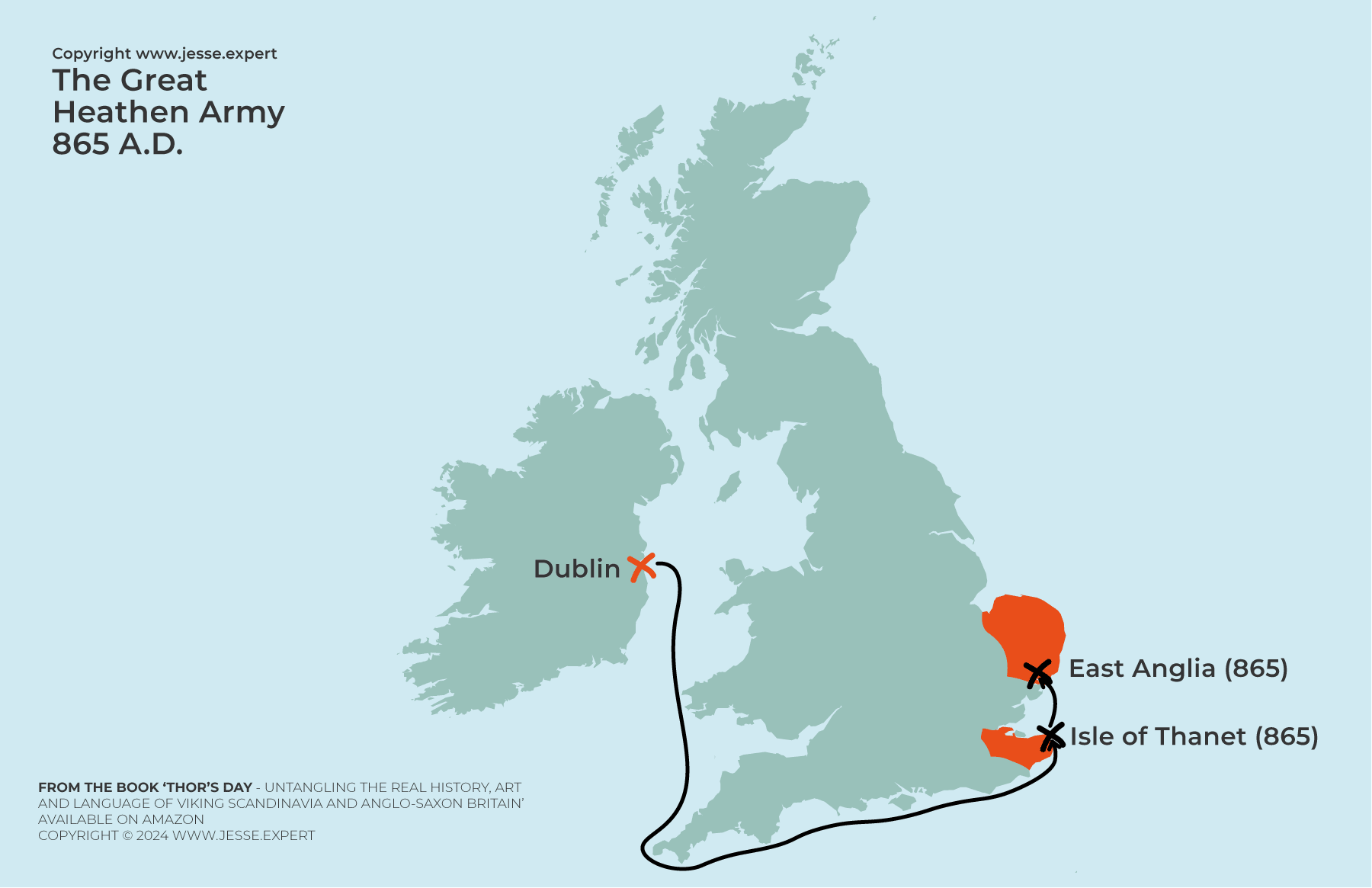 An illustrated history of the Great Heathen Army (865AD to 878AD)