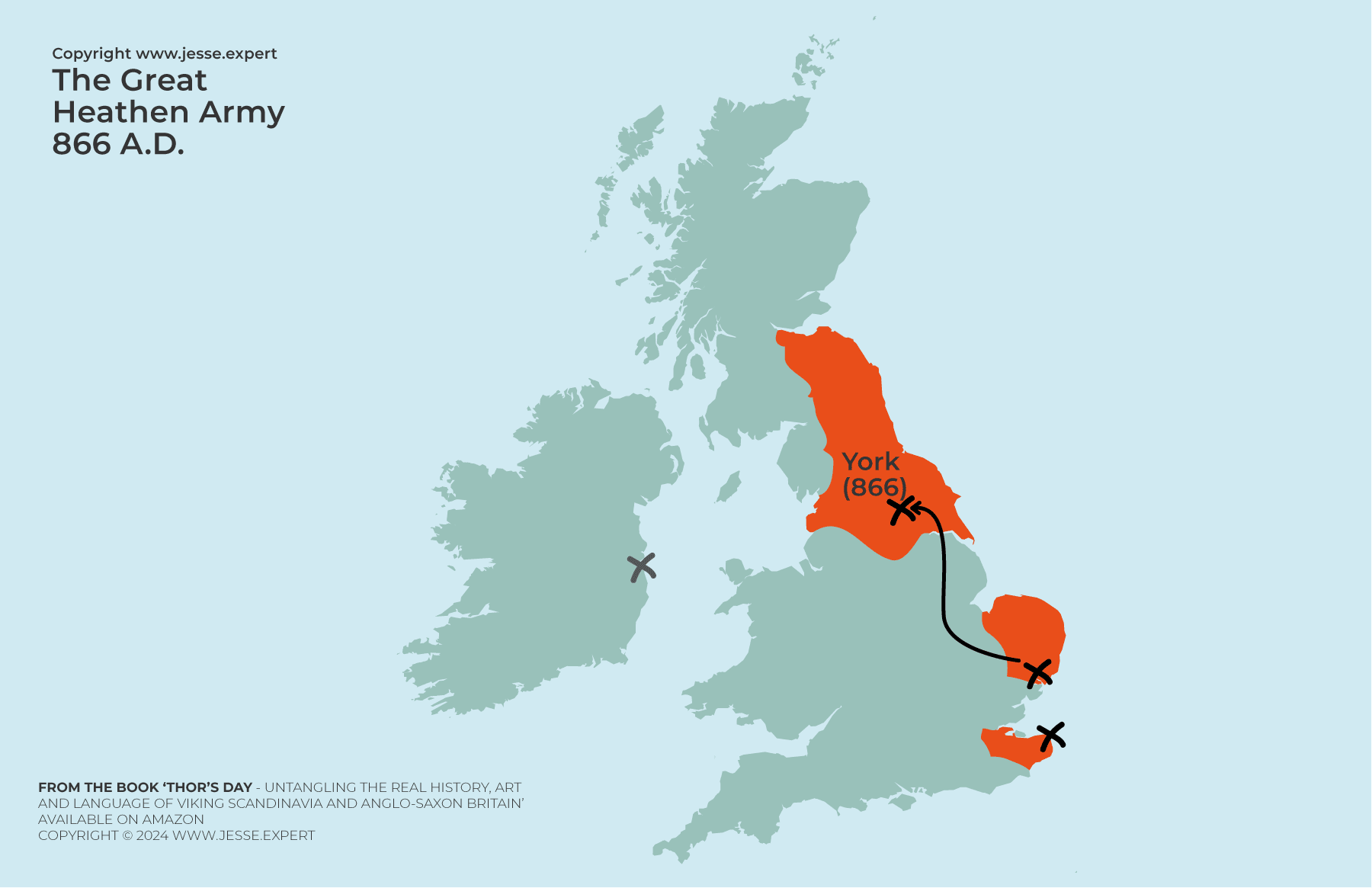 An illustrated history of the Great Heathen Army (865AD to 878AD)
