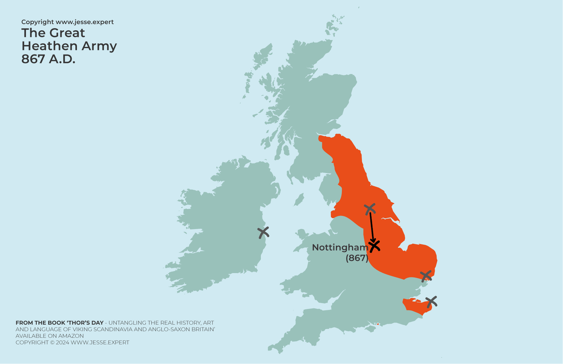 An illustrated history of the Great Heathen Army (865AD to 878AD)