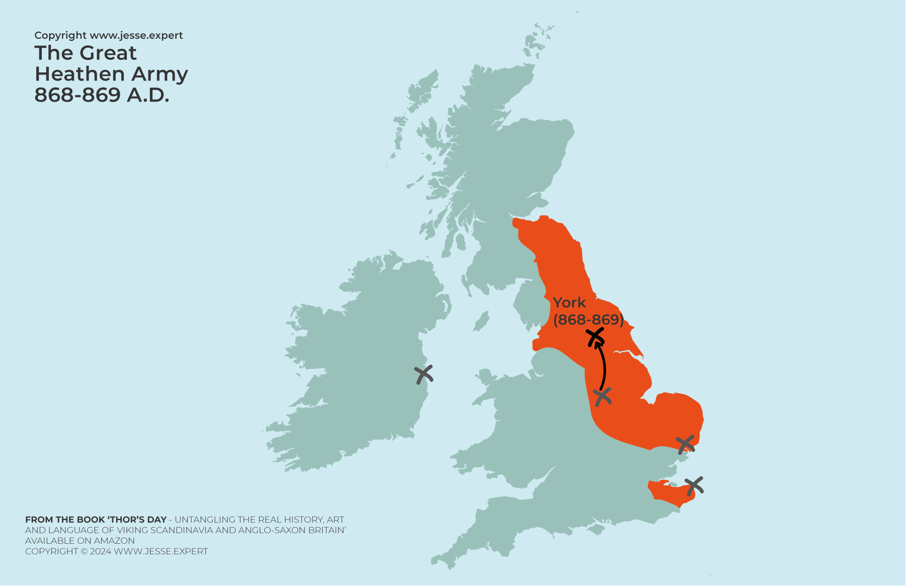 An illustrated history of the Great Heathen Army (865AD to 878AD)