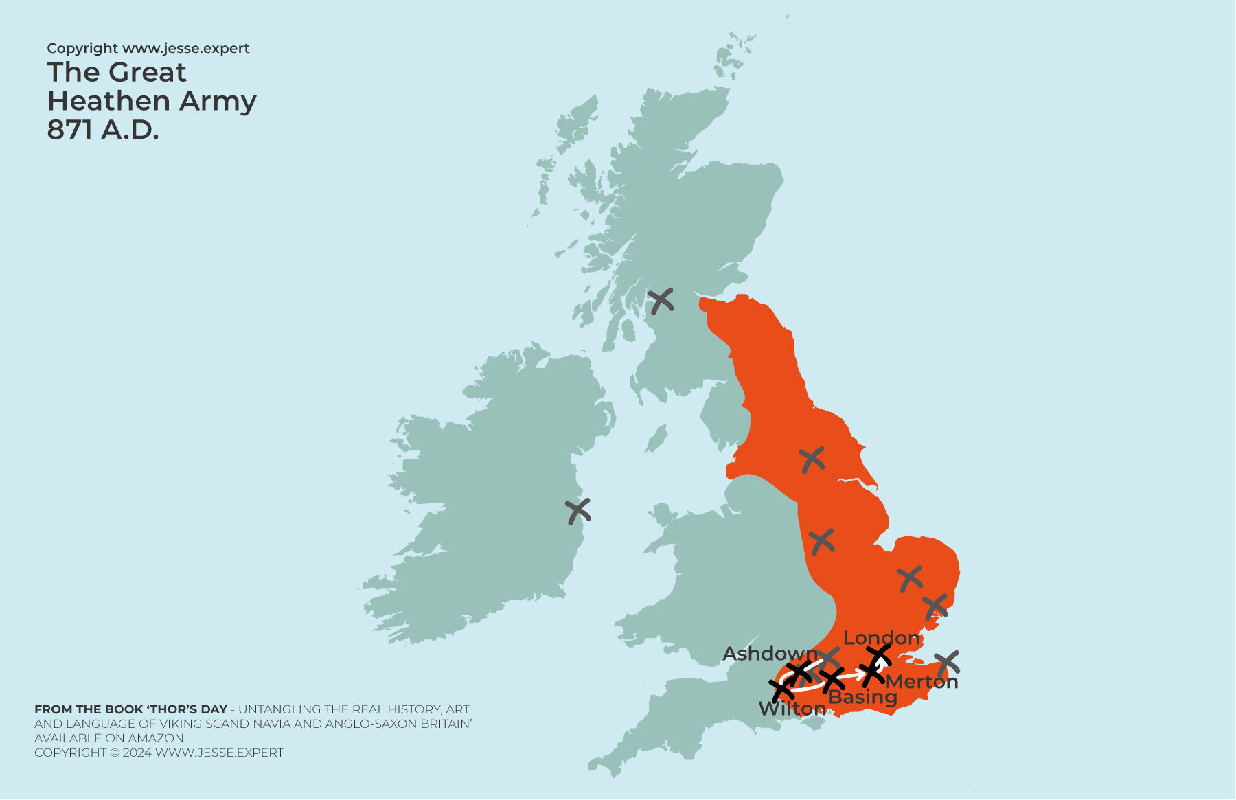 An illustrated history of the Great Heathen Army (865AD to 878AD)