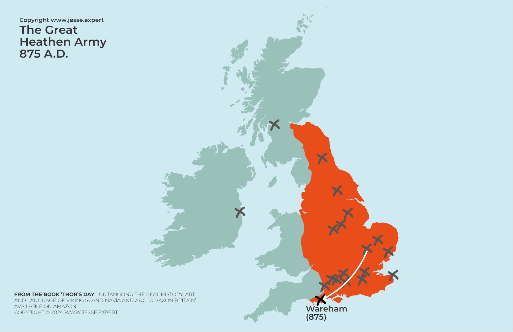 An illustrated history of the Great Heathen Army (865AD to 878AD)