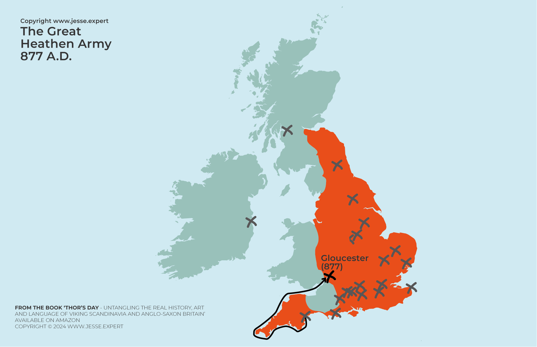 An illustrated history of the Great Heathen Army (865AD to 878AD)