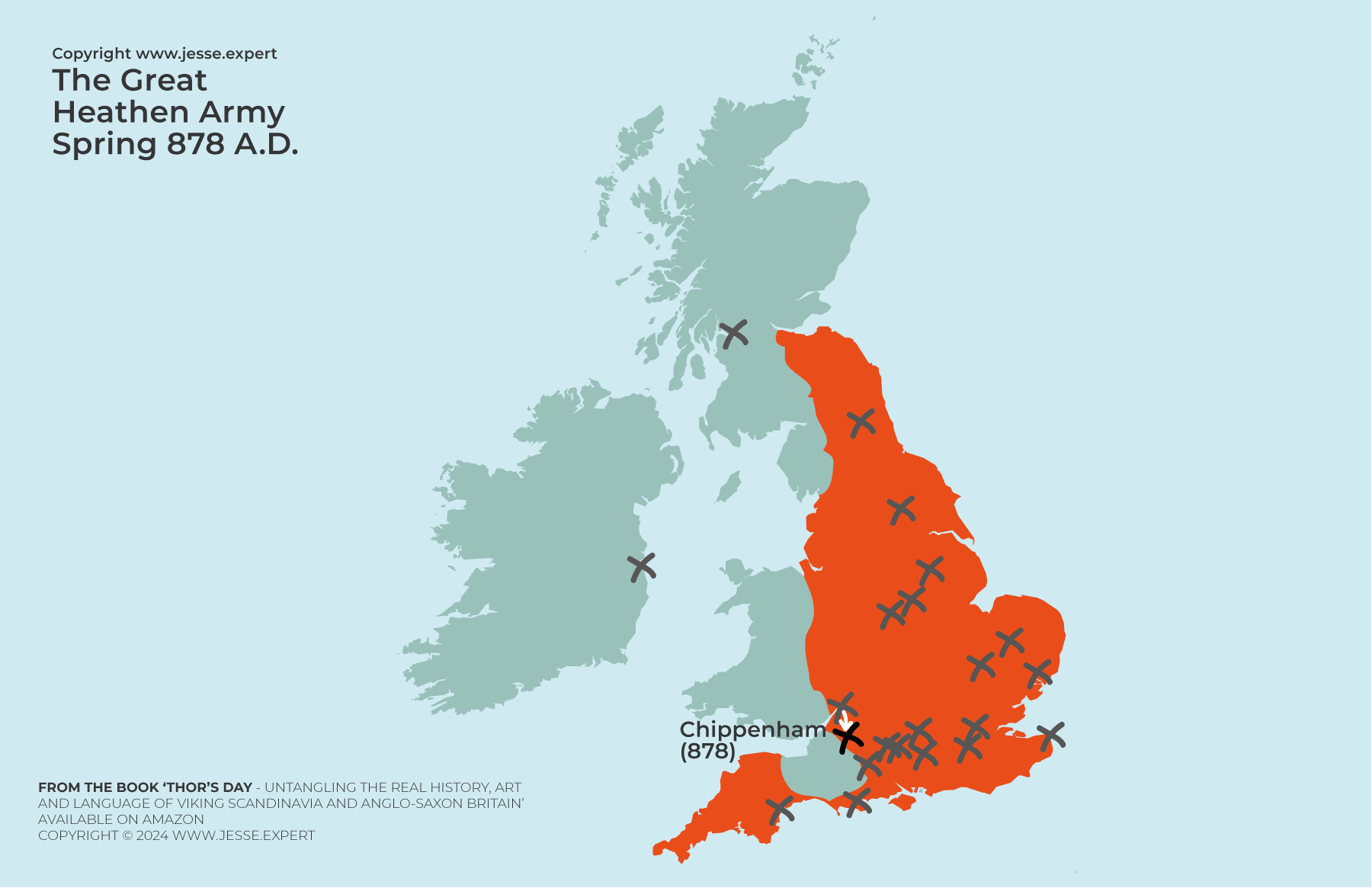 An illustrated history of the Great Heathen Army (865AD to 878AD)