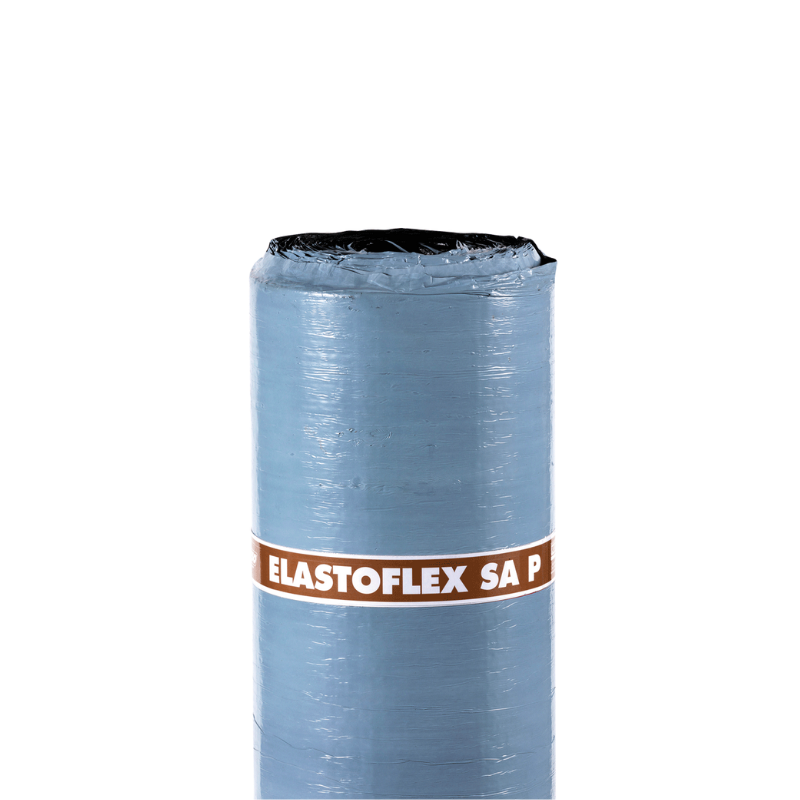 Elastoflex SA P sjálflímandi yfirpappi 10m - Tjörupappi - Þakefnasala Íslands