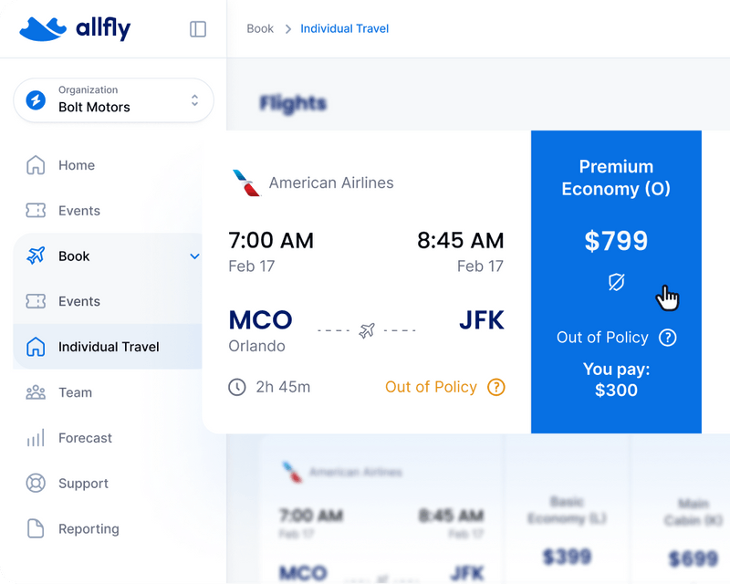 Book Group Air & Corporate Travel | AllFly