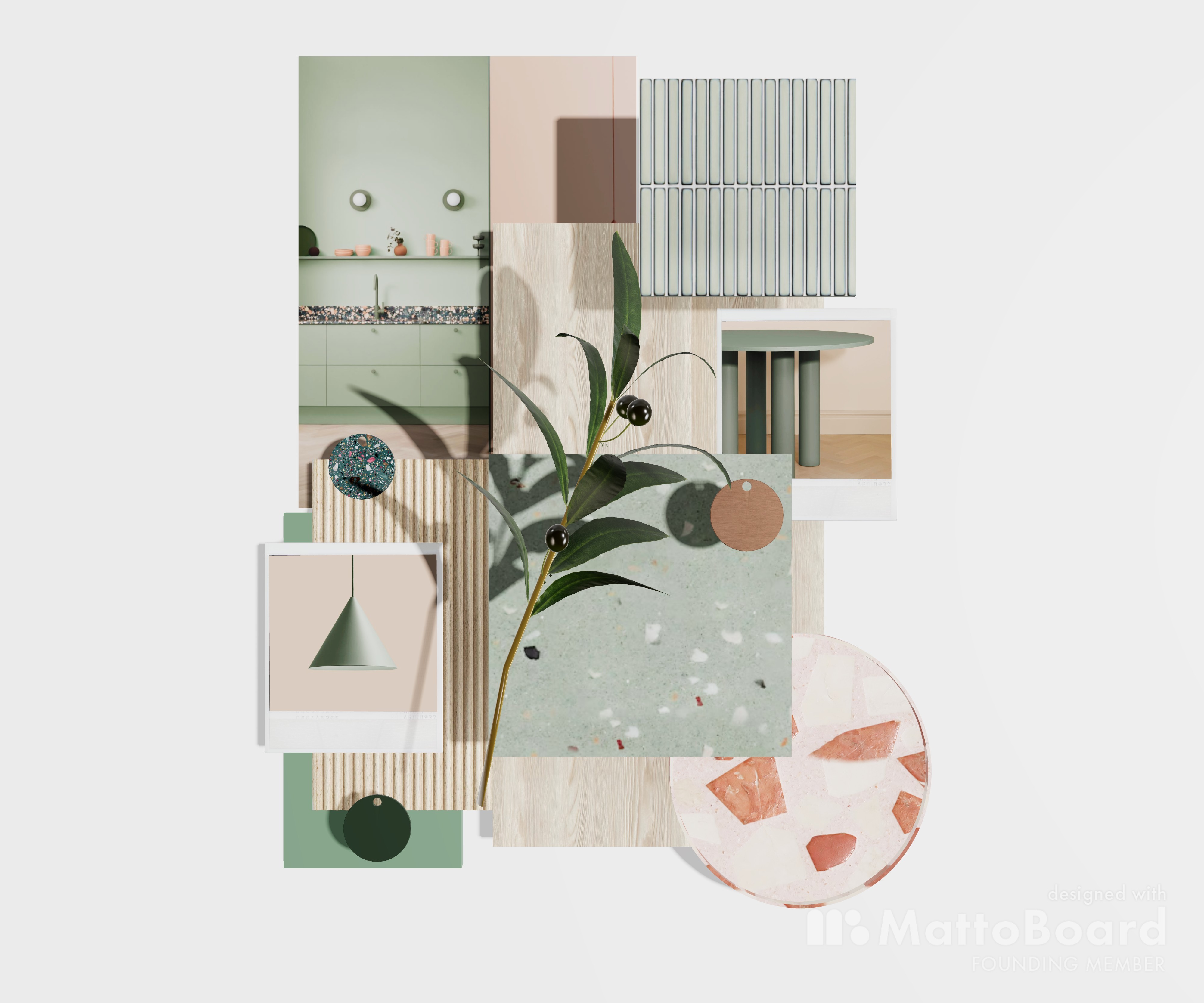 Proportions and hierarchy when designing material sample boards and ...