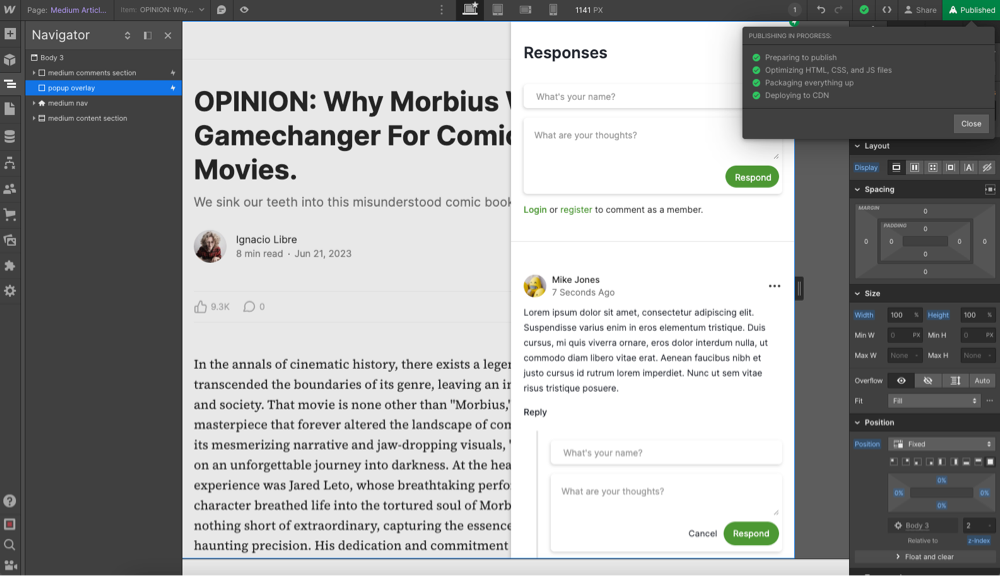 Webflow Comments Section For CMS Pages - Enable In 2 Minutes No-code ...