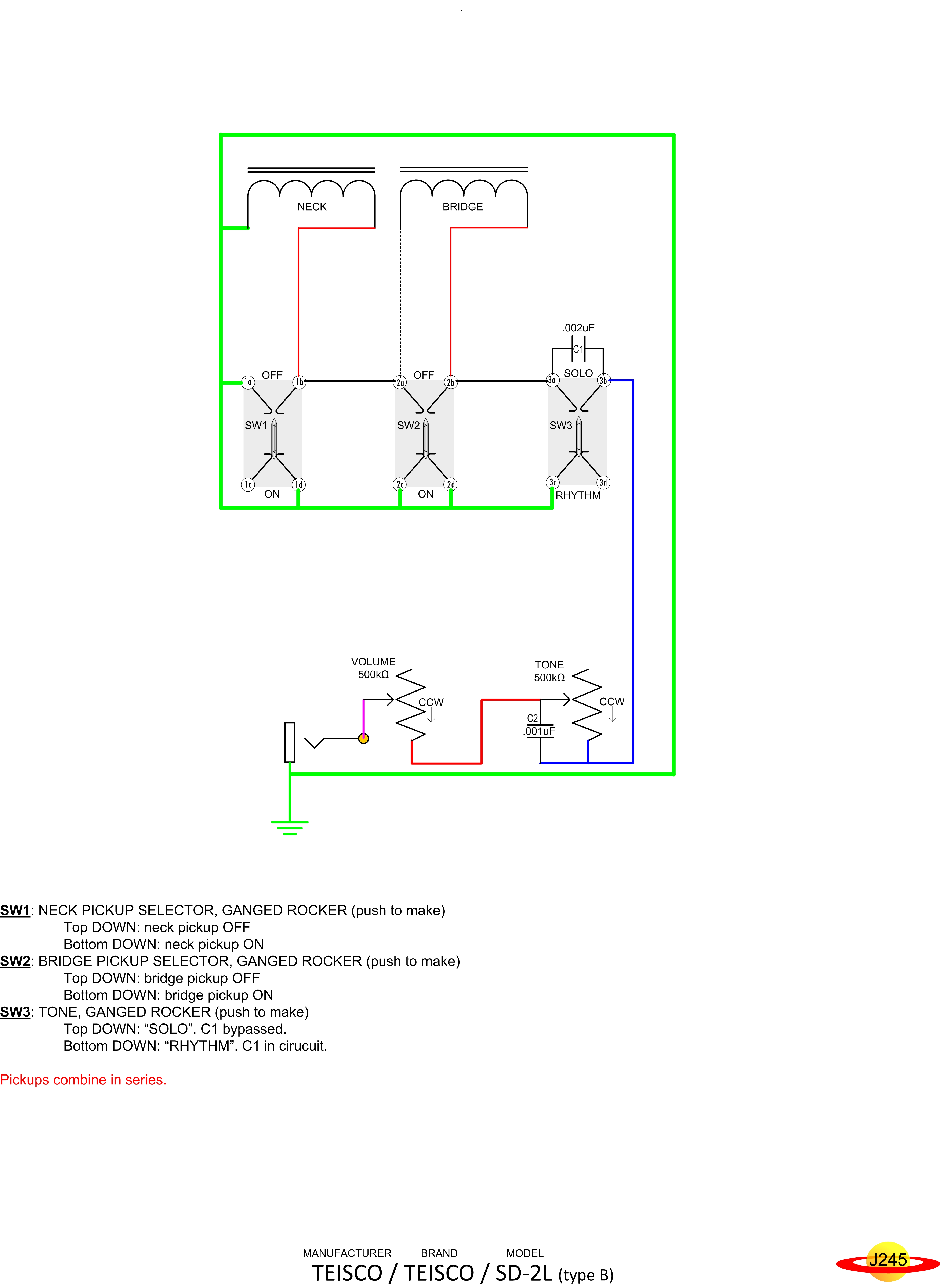 Saturn Guitar Circuits