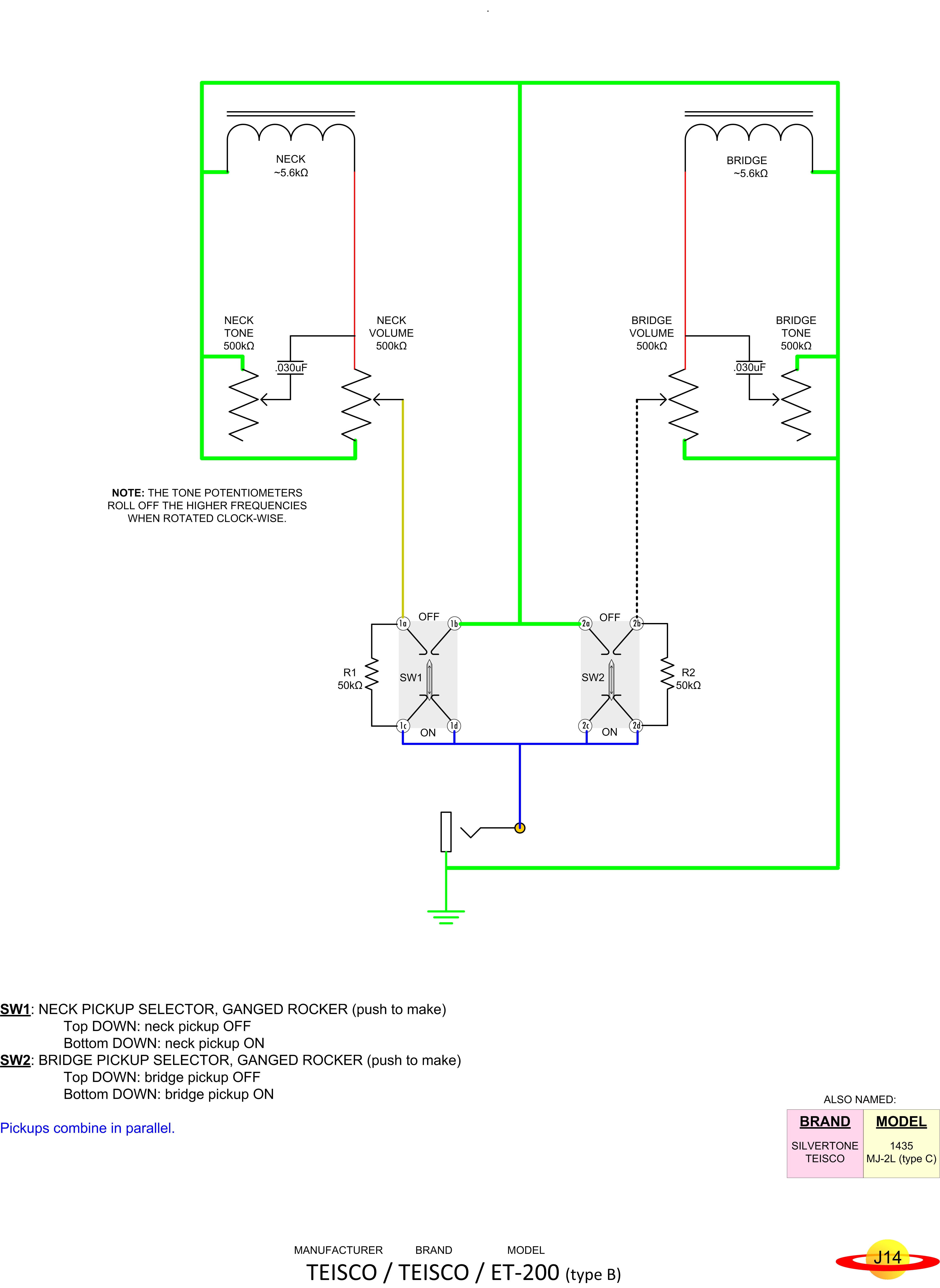 Saturn Guitar Circuits