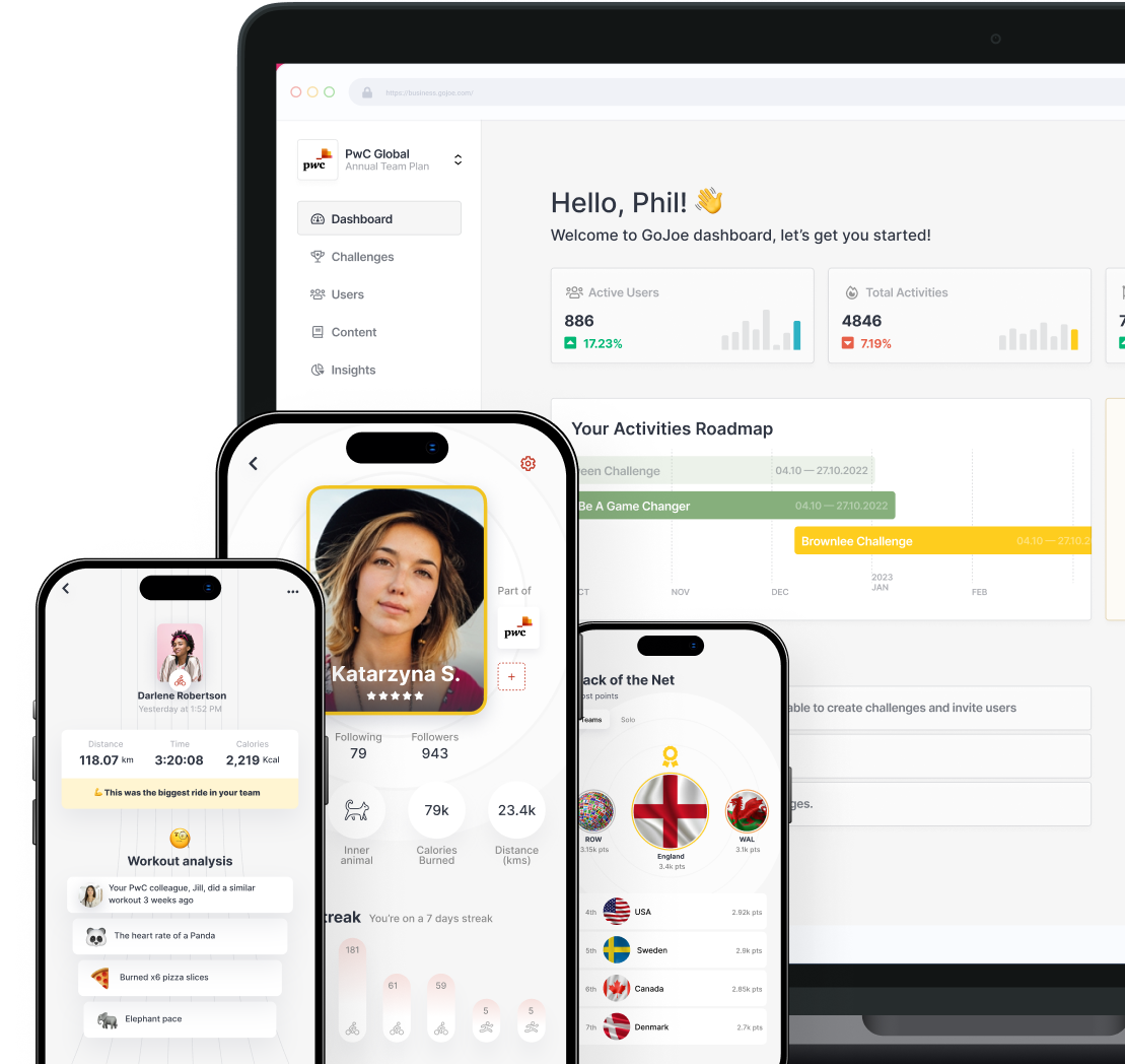 GoJoe | The Wellbeing App for Work and Play | Staff Engagement Platform ...