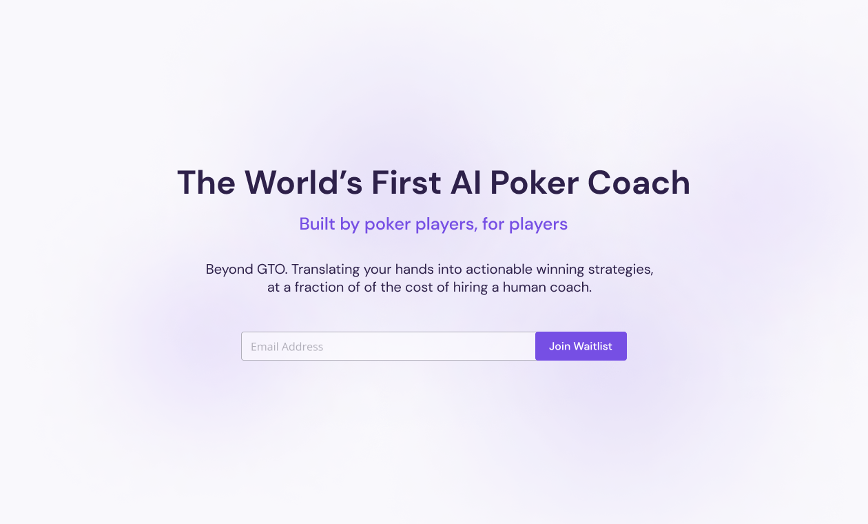 PokerGPT: The World’s First AI Poker Coach