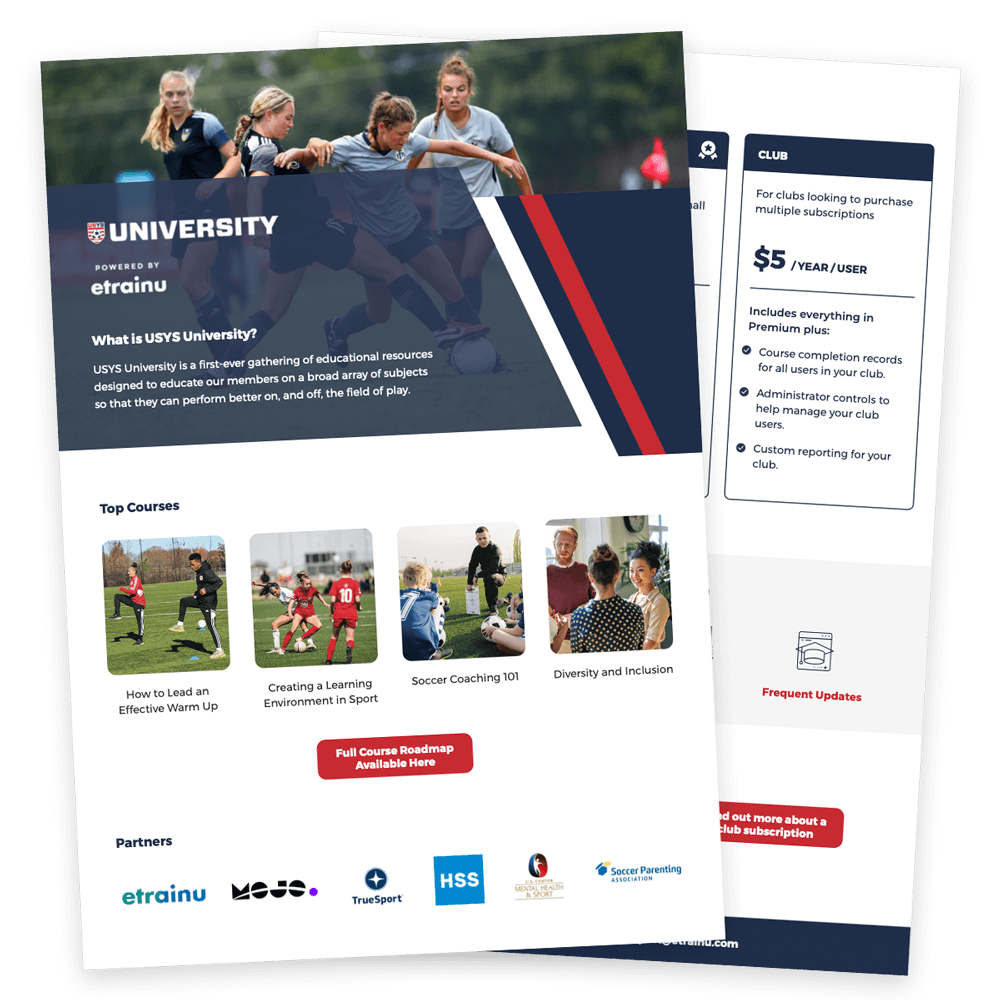 USYS University | Club Information Pack