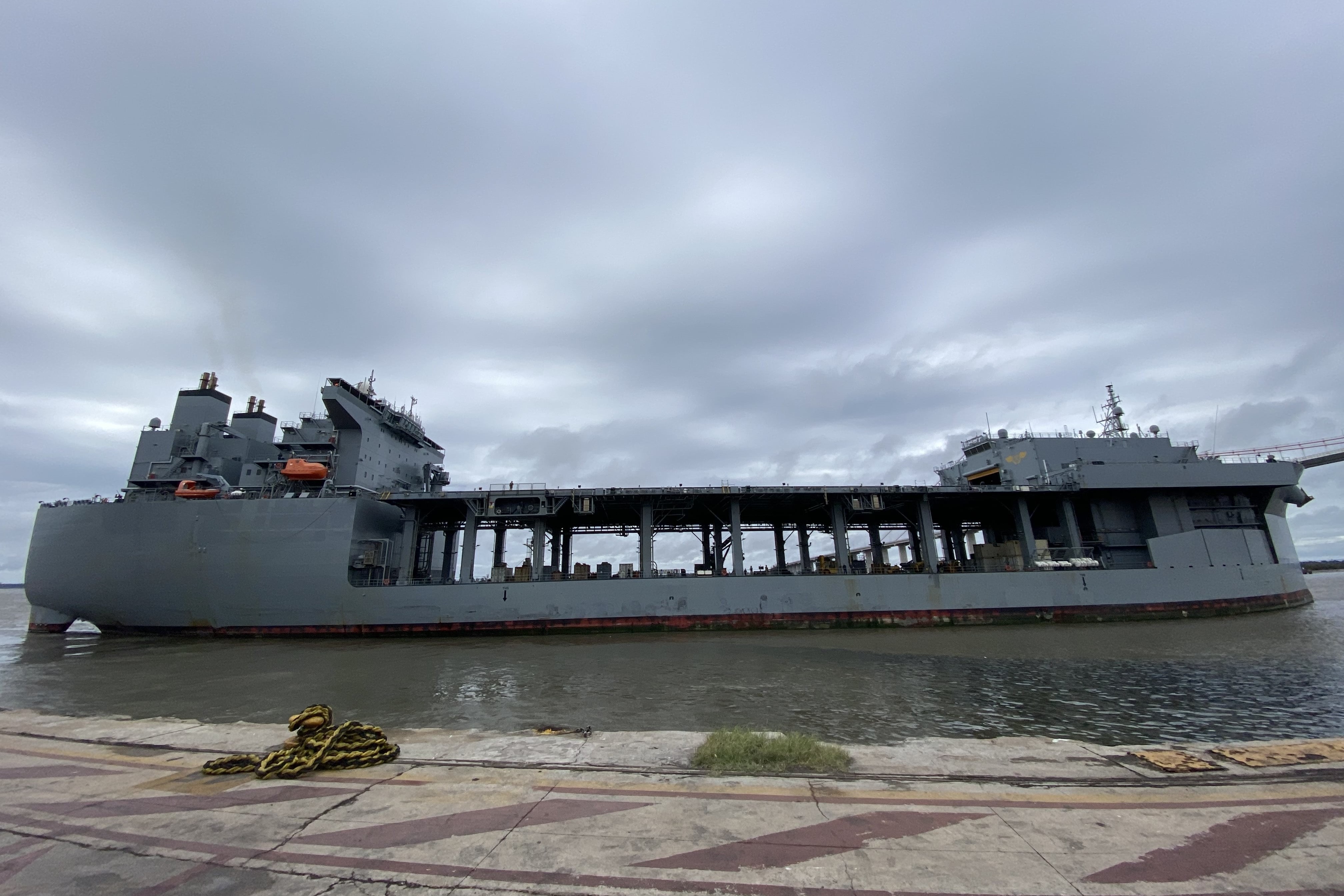 Ship agency for navy vessel in Maputo