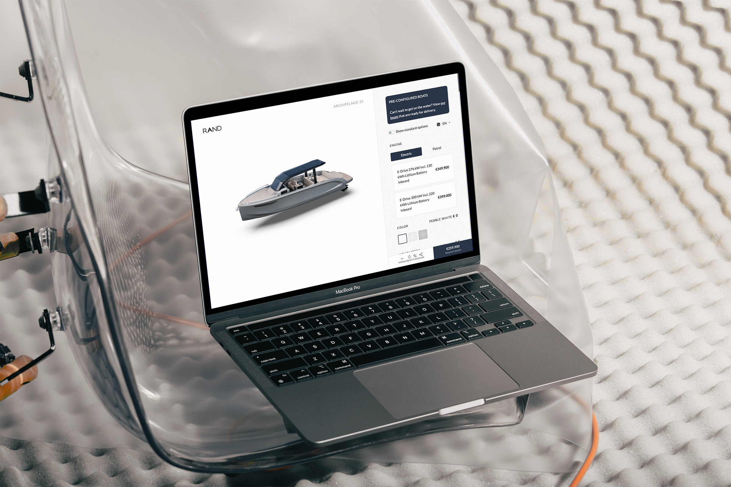 Selected cases: RAND Boats - Webflow