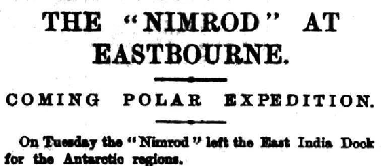 Ernest Shackleton’s Eastbourne Connections | Eastbourne Local History ...