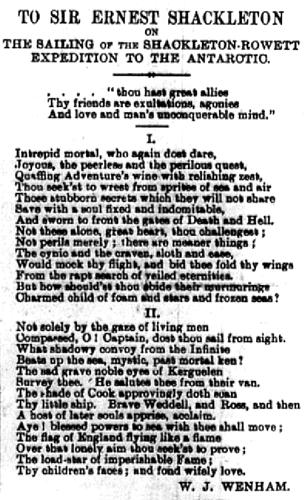 Ernest Shackleton’s Eastbourne Connections | Eastbourne Local History ...