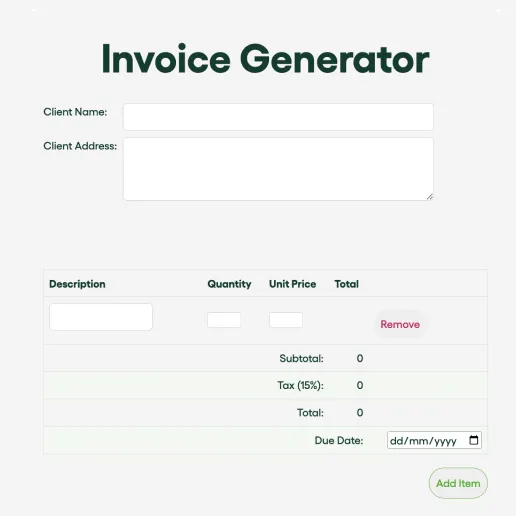 Invoice Templates